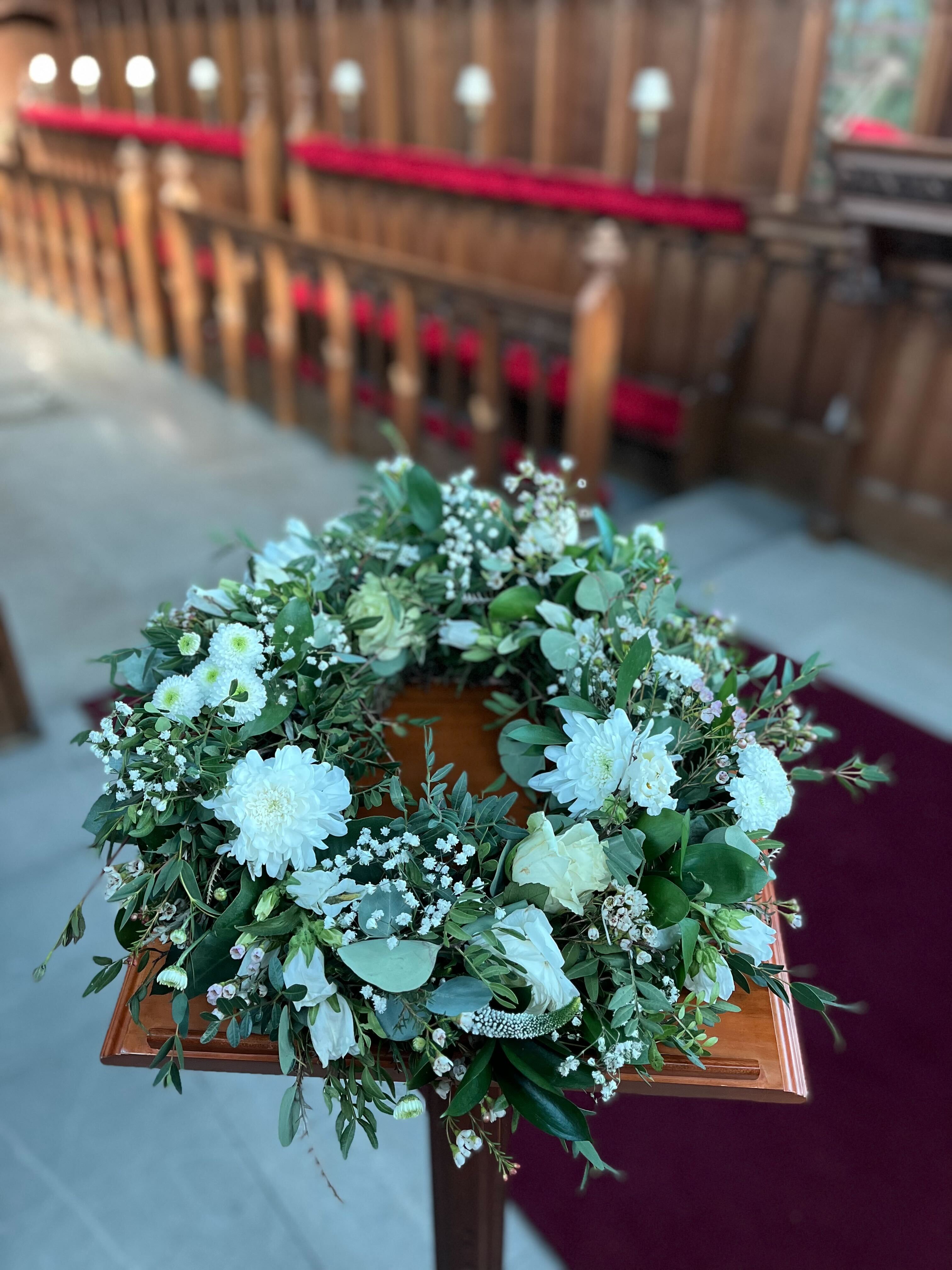 Funeral Floral Wreath | Hanako Flowers